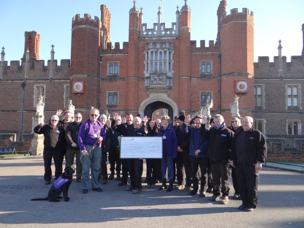 Hampton Court Palace cheque presentation - Canine Partners