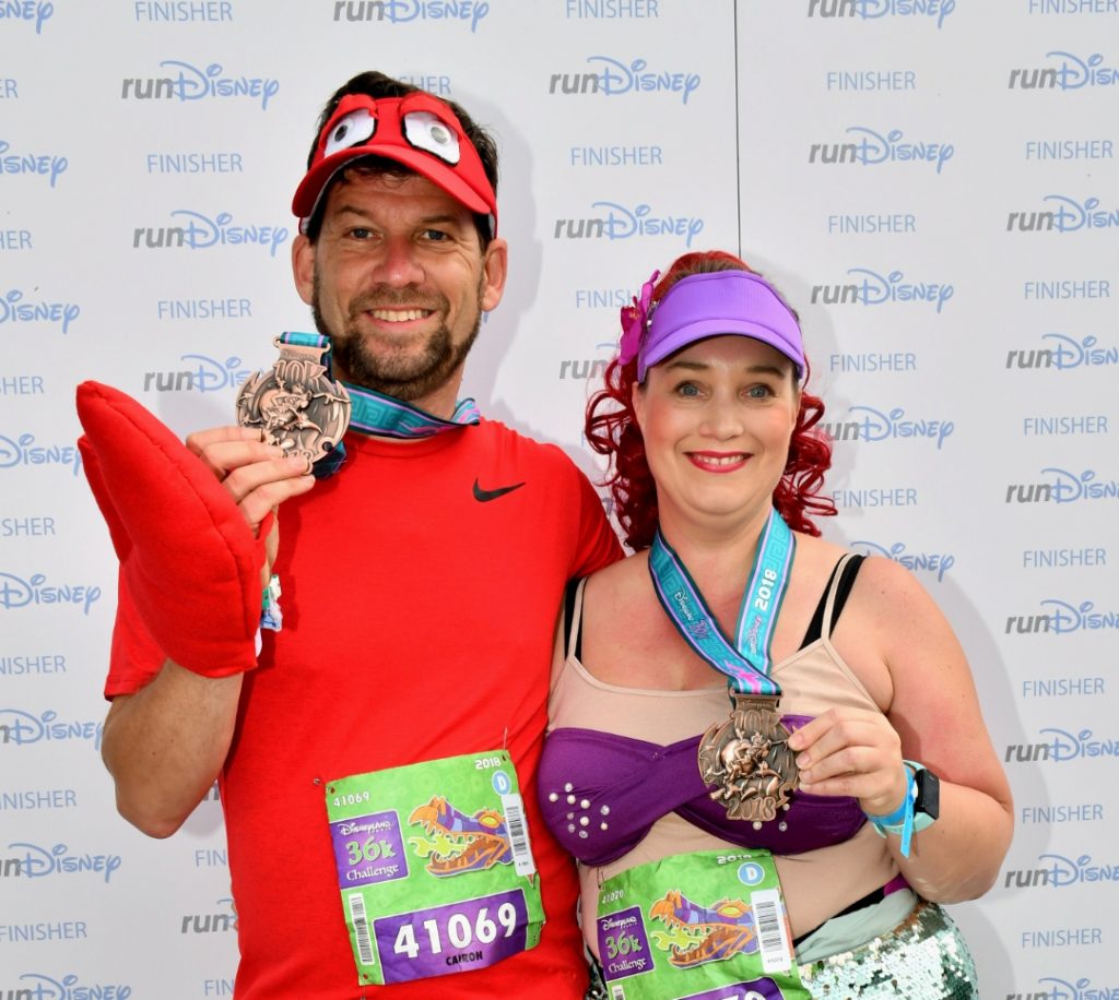 Frances and boyfriend as Ariel and Sebastian - Canine Partners